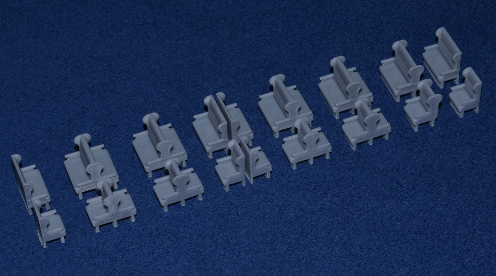 GER COACH RESTAURANT 3RD CLASS SEAT / TABLE SET for DIAGRAM 429 - LNER ...