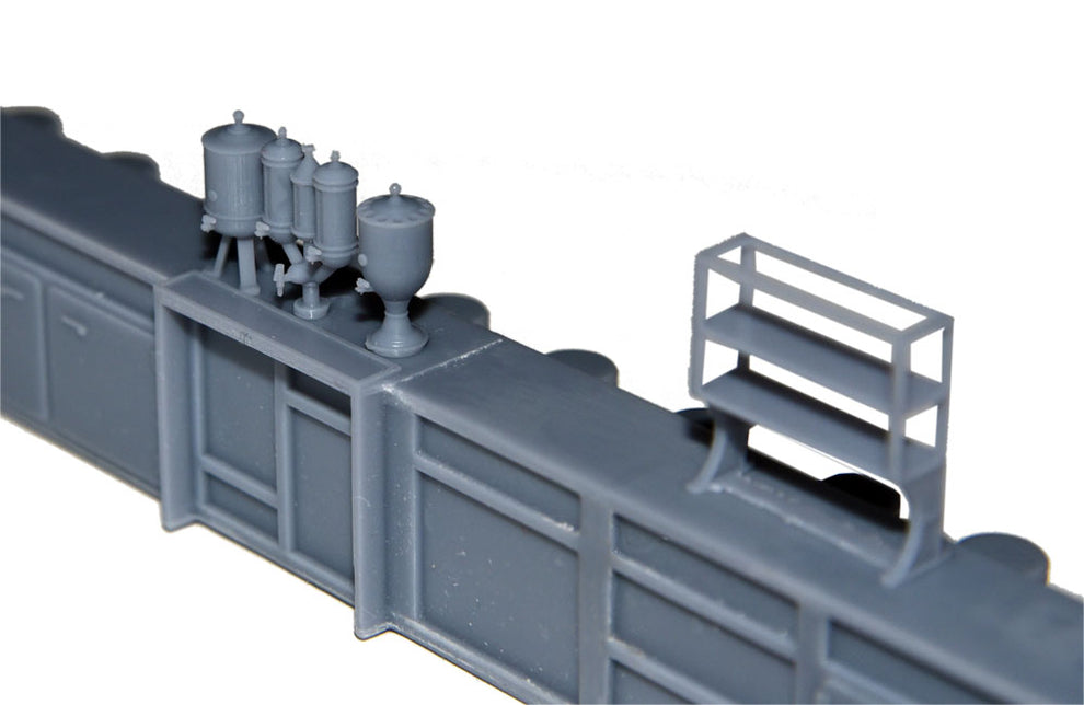 GWR COLLETT 57' COACH BUFFET COUNTER & FITTINGS (Diagram H41) (O Gauge ...