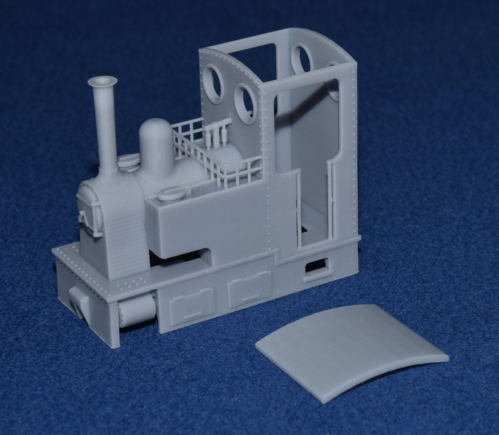 STEAM TRAM "SHORT SIDE TANK" NARROW GAUGE LOCOMOTIVE [1a] (BODY ONLY ...